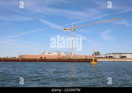 Dam called MOSE PROJECT in the Adriatic Sea near Venice 02 Stock Photo ...