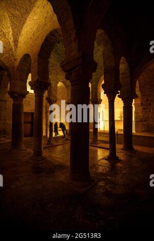 Spain, Catalonia, Barcelona Province, Terrassa, Interior view of the ...