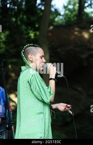 Konzert von Antonina und Band in Zgorzelec am 20.06.2021 Stock Photo ...