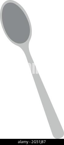 Vector emoticon illustration of a teaspoon or spoon Stock Vector Image ...