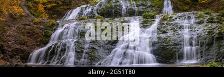 Cascading waterfalls with stunning autumn fall foliage colors. Egypt ...