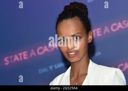 The Italian actress Martina Sammarco during the photocall of the film ...
