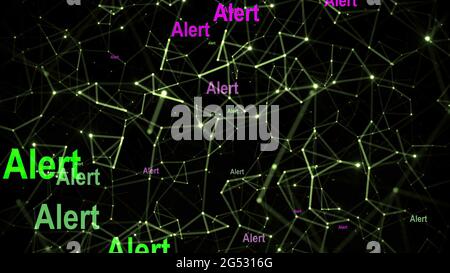 Alert text against abstract background Stock Photo - Alamy