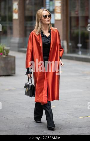 Amanda Holden seen departing the Global Radio Studios in London. (Photo ...