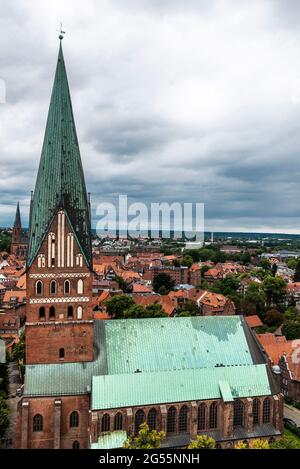 Panorama of an old town of Lunenburg, Germany Stock Photo - Alamy