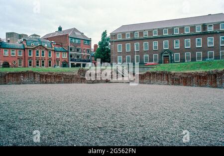 View of roman ruins in Chester, England Stock Photo - Alamy