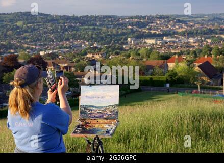 Capturing the view over Bath Stock Photo - Alamy
