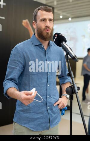 Sergio Rodr’guez seen during the preview of "Rey de Reyes", an audiovisual project by the ACB ...