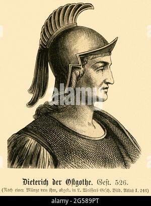 Europa, Italien, Theoderich der Große, Herrscher der Westgoten ...