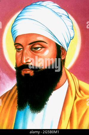 Guru Tegh Bahadur, the Ninth Sikh Guru Stock Photo - Alamy