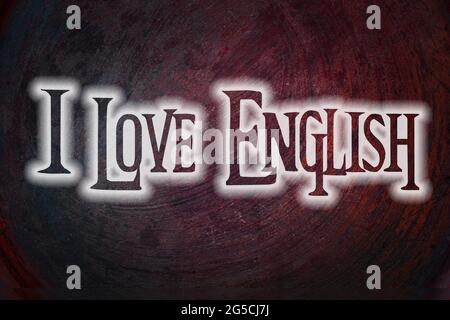 Love English Concept text on background Stock Photo - Alamy