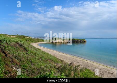 Seascape of the rocks at the coastline of Kraimorie, Burgas region ...