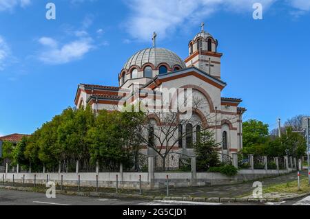 Kraimorie, Burgas, Bulgaria. Temple Church of saint Pimen Zografski ...