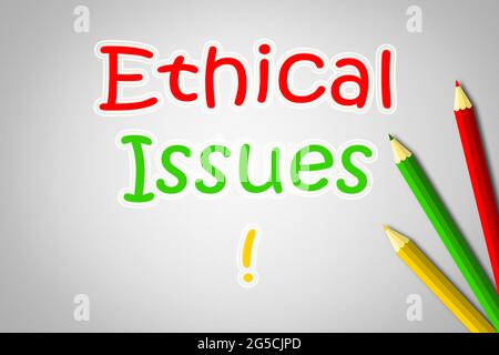 Ethical Issues Concept text on background Stock Photo - Alamy