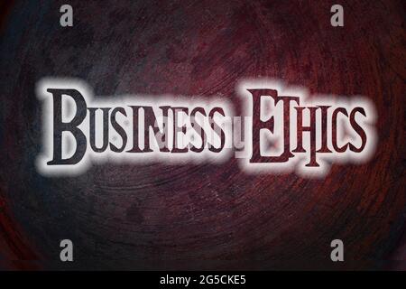 Business Ethics Concept text on background Stock Photo - Alamy