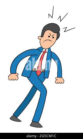 Entrepreneur Man Colored Cartoon Illustration Stock Vector Image & Art ...