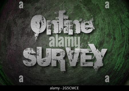 Online survey text concept Stock Photo - Alamy