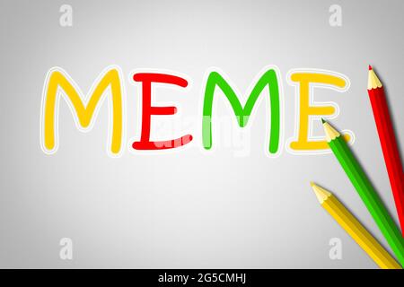 Meme Concept text on background Stock Photo - Alamy