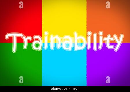 Trainability Concept text on background Stock Photo - Alamy