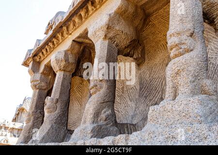 Dharmaraja Ratha one of the Five (Pancha) Rathas at Mahabalipuram ...