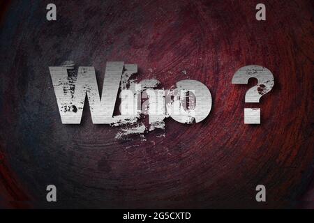 Who Are You Concept text on background Stock Photo - Alamy