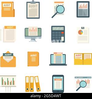 Accounting and financial audit icons set with banking symbols isometric ...