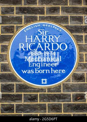 Harry Ricardo, 13 Bedford Square, London Stock Photo - Alamy