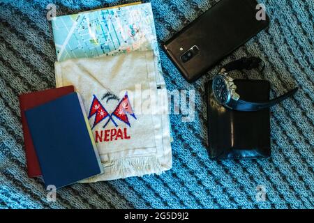 Flat lay image. Travel theme Stock Photo - Alamy