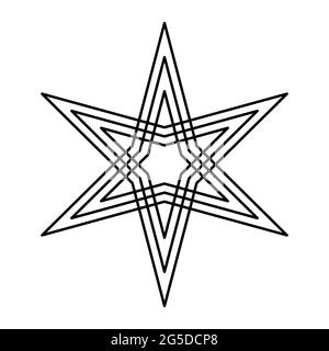 White three pointed star background, 3d render abstract pattern ...