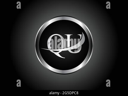 QU logo. Q U design. White QU letter. QU/Q U letter logo design ...