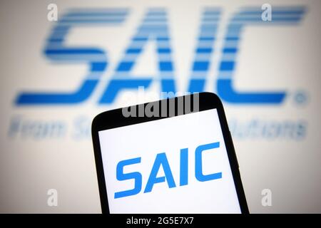 In this photo illustration a SAIC (Science Applications International ...