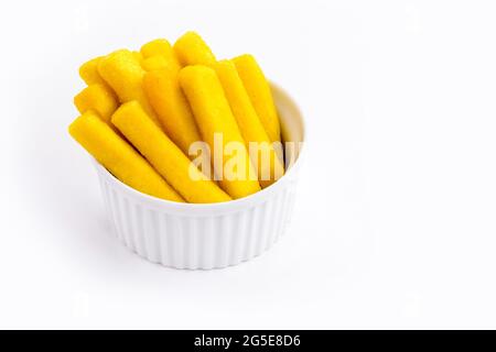 Brazilian snack, called polenta, made with corn and Brazilian cornmeal ...