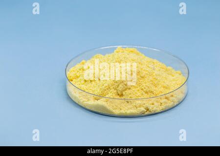 pure sulfur powder, used in medicine, or fertilizer or fungicide Stock ...