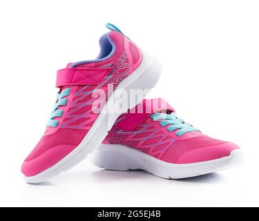 athletic footgear for running. pair of comfortable sport shoes. sporty ...