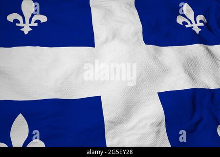 Flag of Quebec. Close up Stock Photo - Alamy