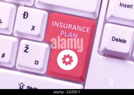Conceptual caption Insurance Plan. Internet Concept includes the risk ...