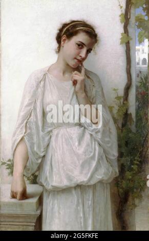 A painting by William-Adolphe Bouguereau, 'A Dream of Spring' (1901 ...
