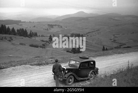 1934, historical, touring Bohemia, the western part of Czechoslavia pre ...