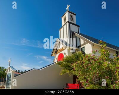 Exterior sunny view of the St Christopher's Episcopal Church at Boulder ...