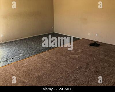 Under home construction interior remodeling and renovation from room ...