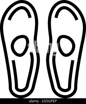 Insoles heel icon outline vector. Foot bone. Extremity anatomy Stock ...
