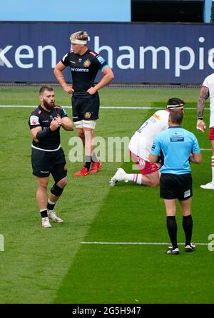 Referee Matthew Carley during the Gallagher Premiership match at the ...