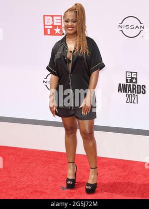 Rapsody arrives at the BET Awards 2021 held at the Microsoft Theater in ...