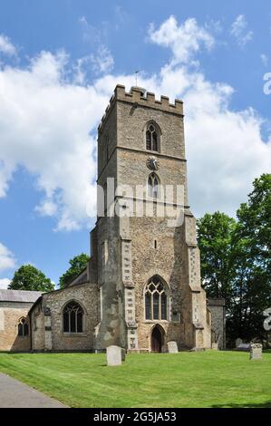 St Martin's Church, (Parish of Exning with Landwade), with stone and ...