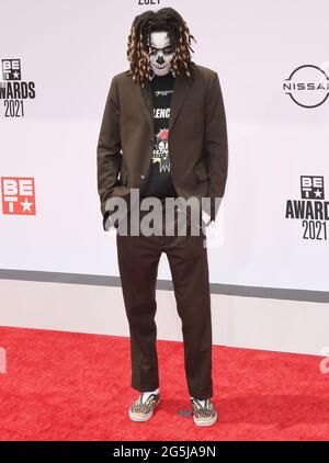 Note Marcato arrives at the BET Awards on Sunday, June 27, 2021, at the ...