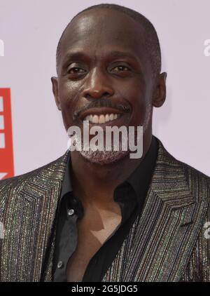 Michael K. Williams arrives at the BET Awards 2021 held at the ...