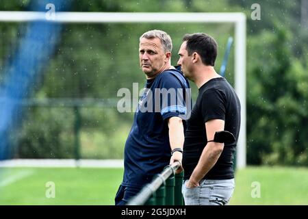 Genk's technical director Dimitri De Conde pictured during a press ...