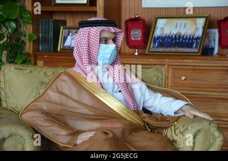 Saudi Minister of Foreign Affairs Prince Faisal bin Farhan Al Saud ...
