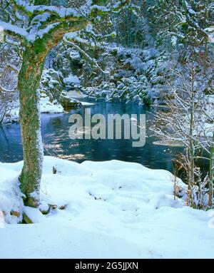 UK, Scotland, Highlands, Pattack Falls, winter, arty Stock Photo - Alamy