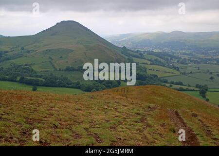 Church Stretton and The Shropshire Hills viewed from above Little ...